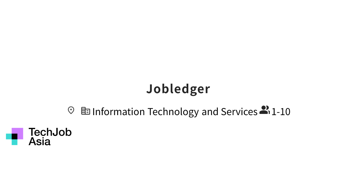 Job openings at Jobledger in undefined | Apply now at TechJobAsia