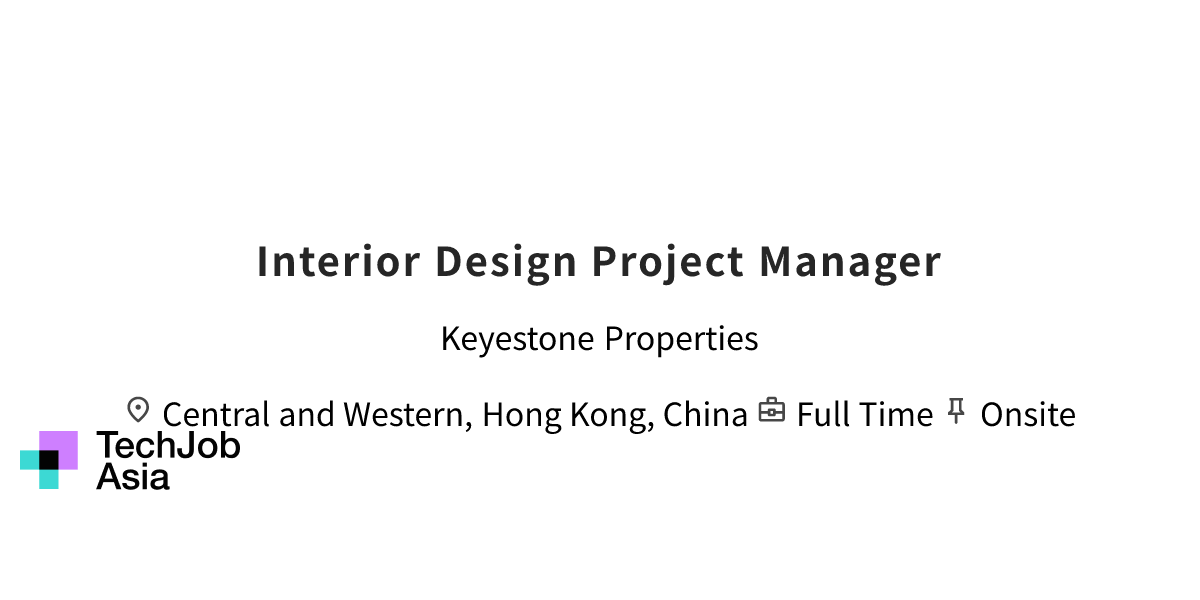 Interior Design Project Manager Opening at Keyestone Properties in ...