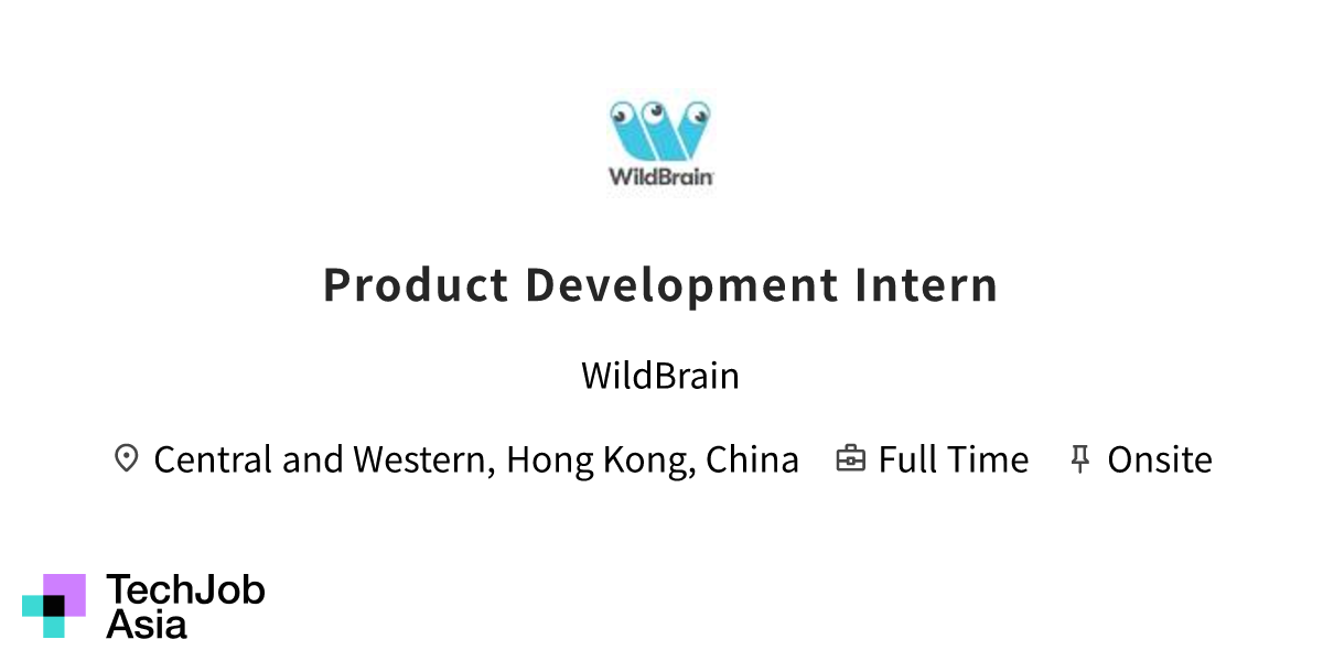 Product Development Intern Opening at WildBrain in Central and Western ...