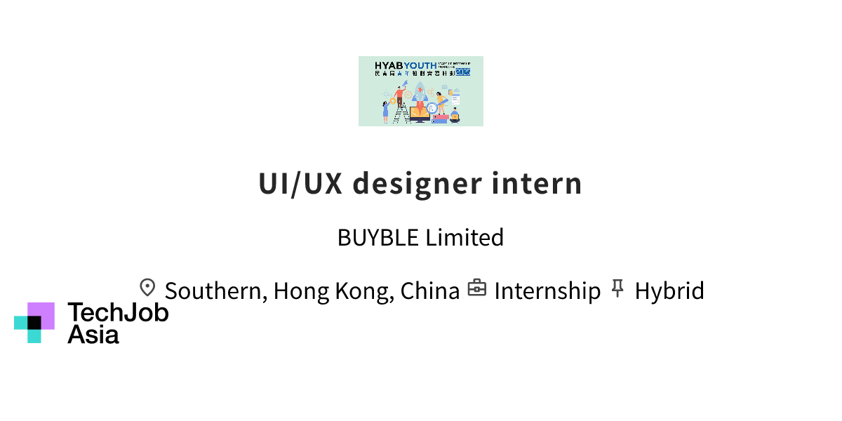UI/UX designer intern Opening at BUYBLE Limited in Southern, Hong Kong ...